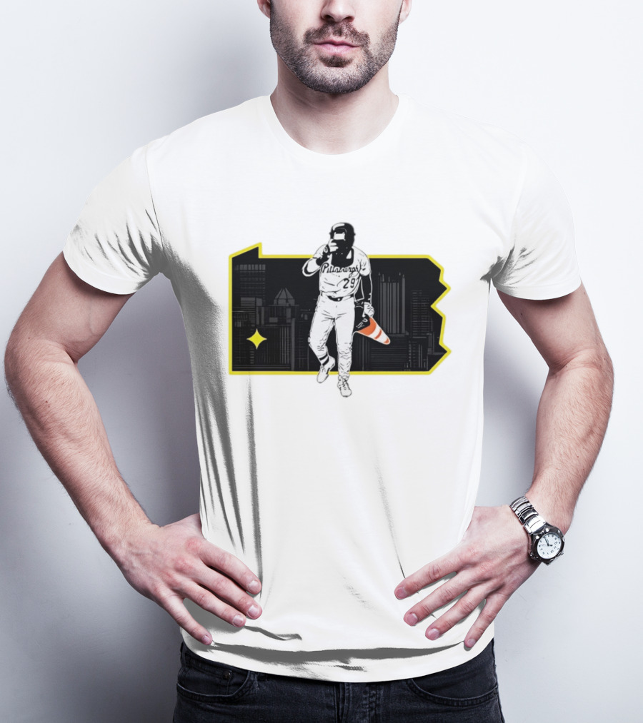 Pittsburgh Pirates Ryan O'Hearn Fear The Cone 29 City Skyline T-Shirt