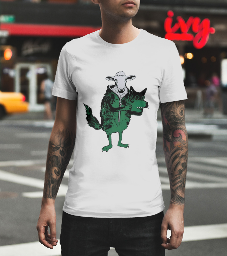 Sheep In Wolf's Clothing Humorous Animal Disguise Joke T-Shirt