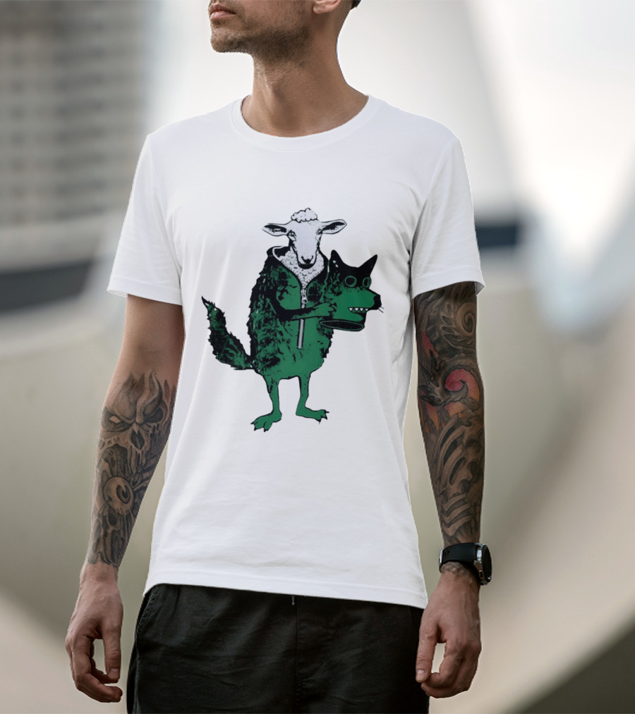 Sheep In Wolf's Clothing Humorous Animal Disguise Joke T-Shirt