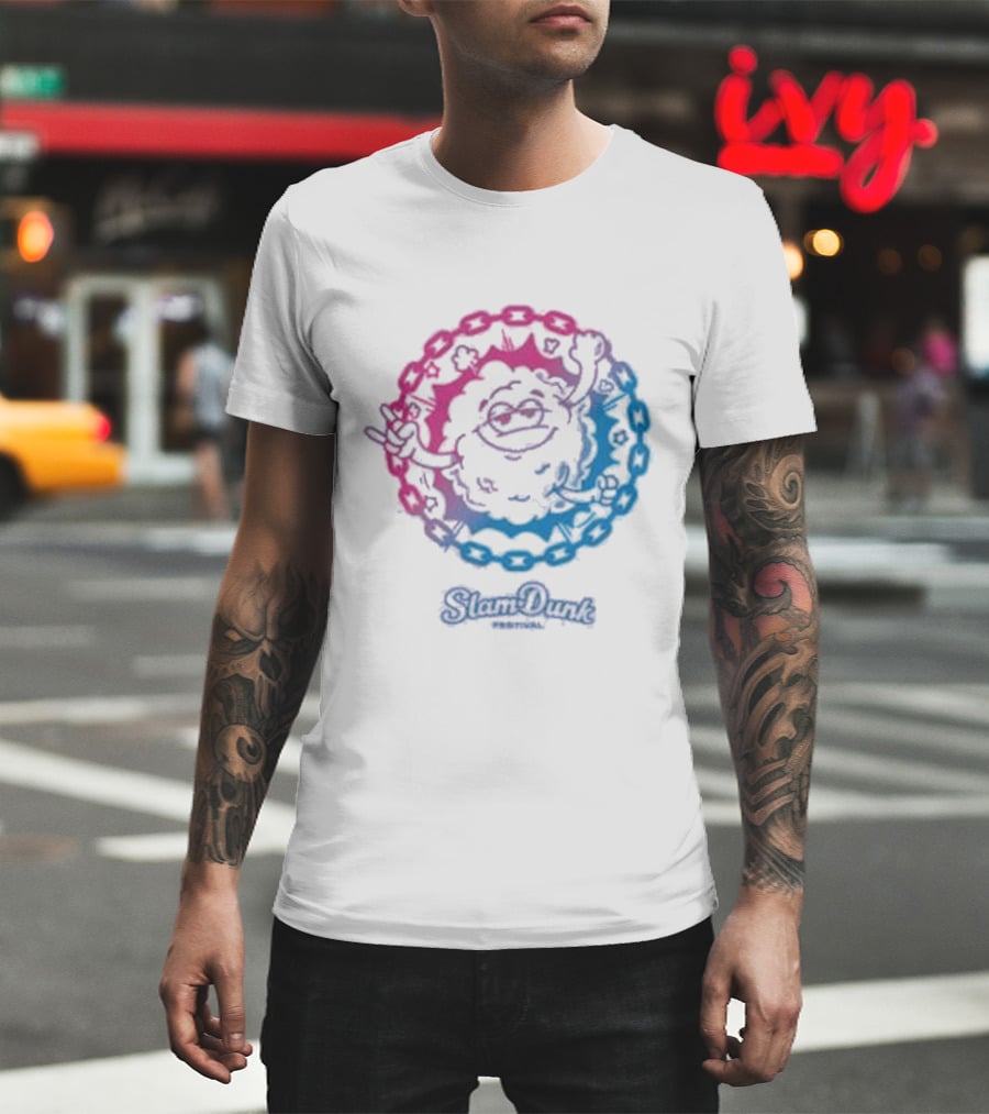 Slam Dunk World Moshy Dreamy Colorful Circle T-Shirt