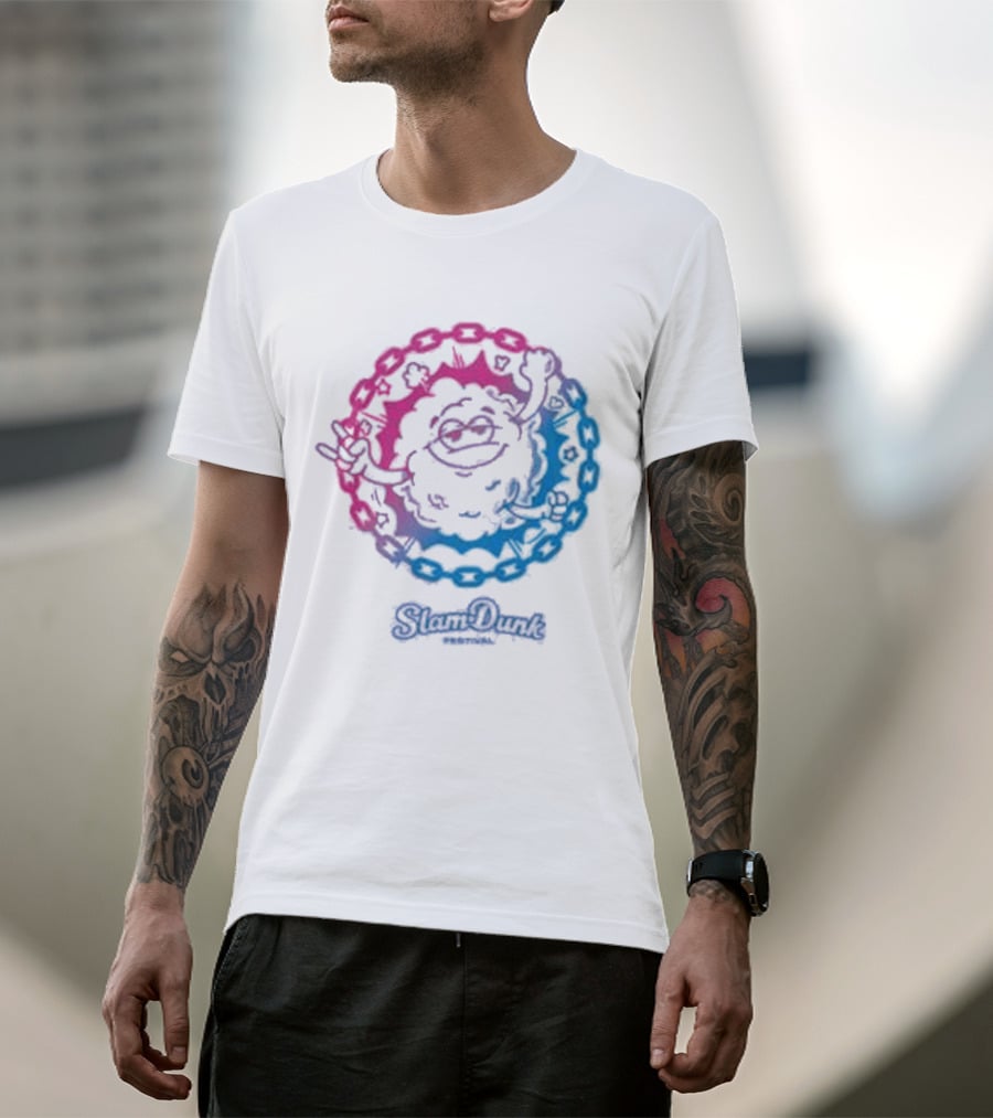Slam Dunk World Moshy Dreamy Colorful Circle T-Shirt