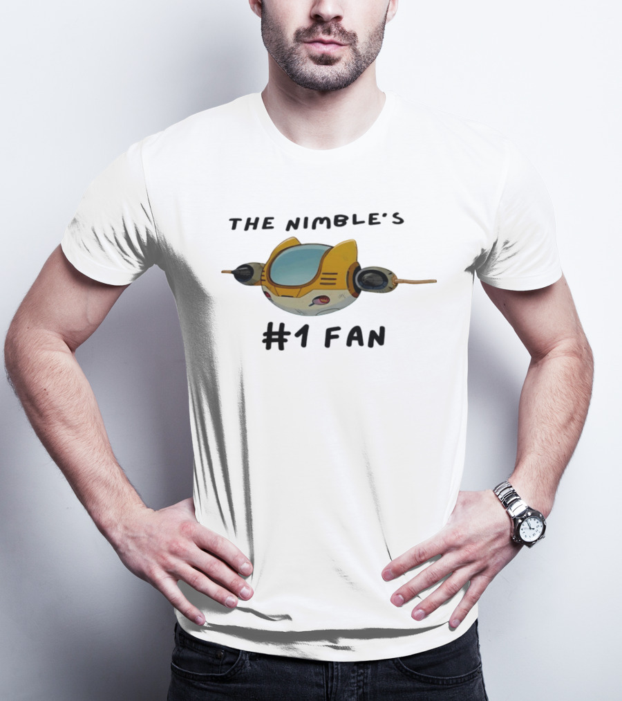 The Nimble's #1 Fan Spacecraft Cartoon T-Shirt