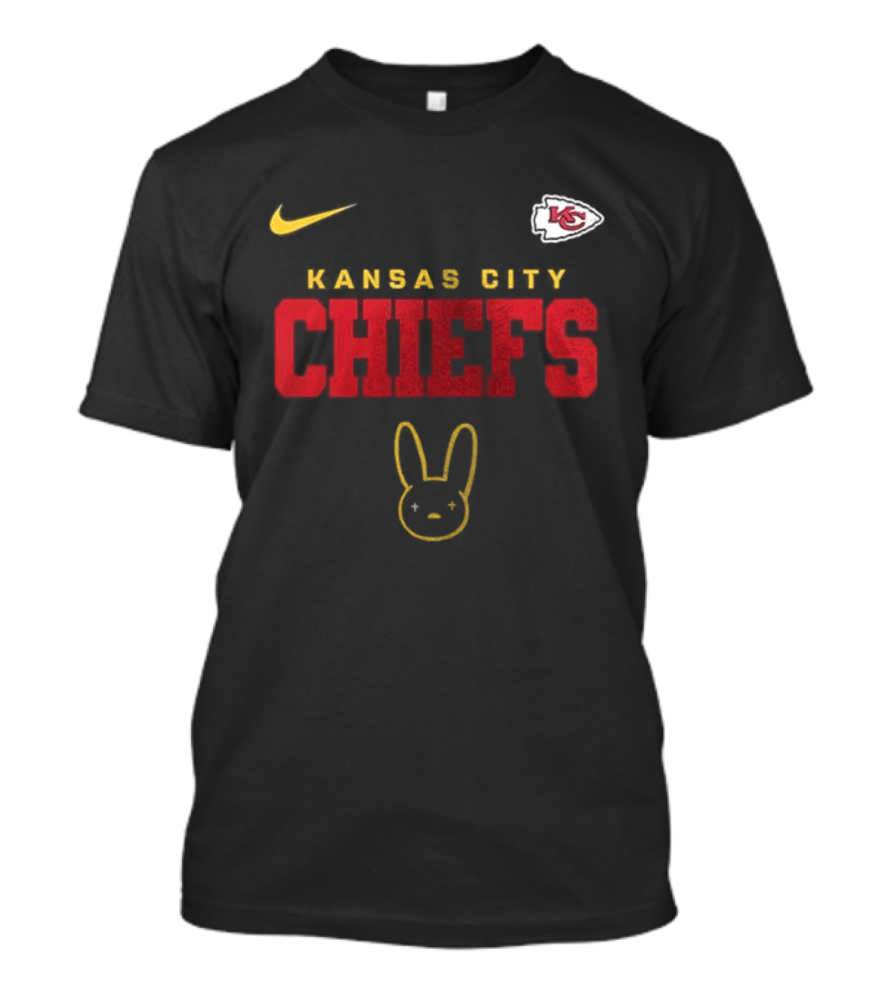Kansas City Chiefs Bad Bunny El Conejo Malo Vision Skull Nike T-Shirt
