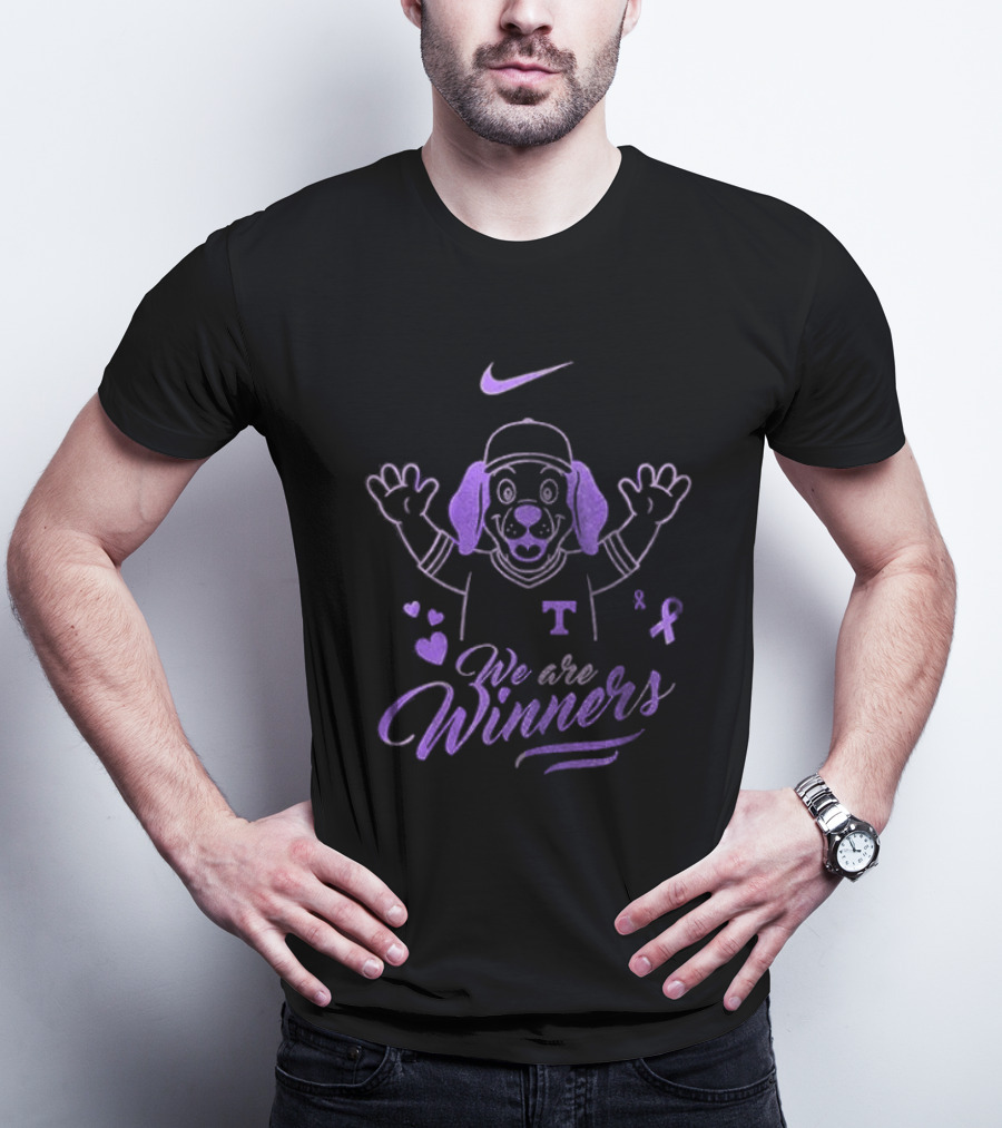 Tennessee Volunteers We Are Winners Cancer Survivors Nike Collaboration T-Shirt