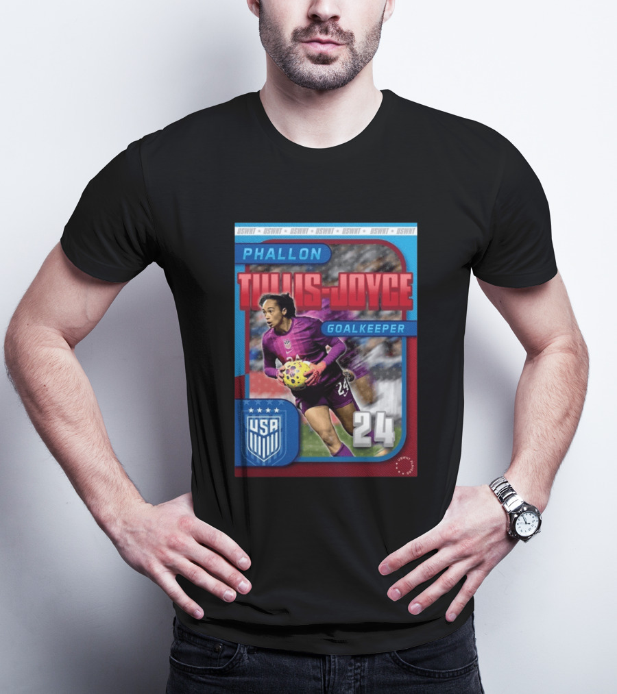 USWNT Phallon Tullis Joyce Goalkeeper USA 24 Trading Card T-Shirt