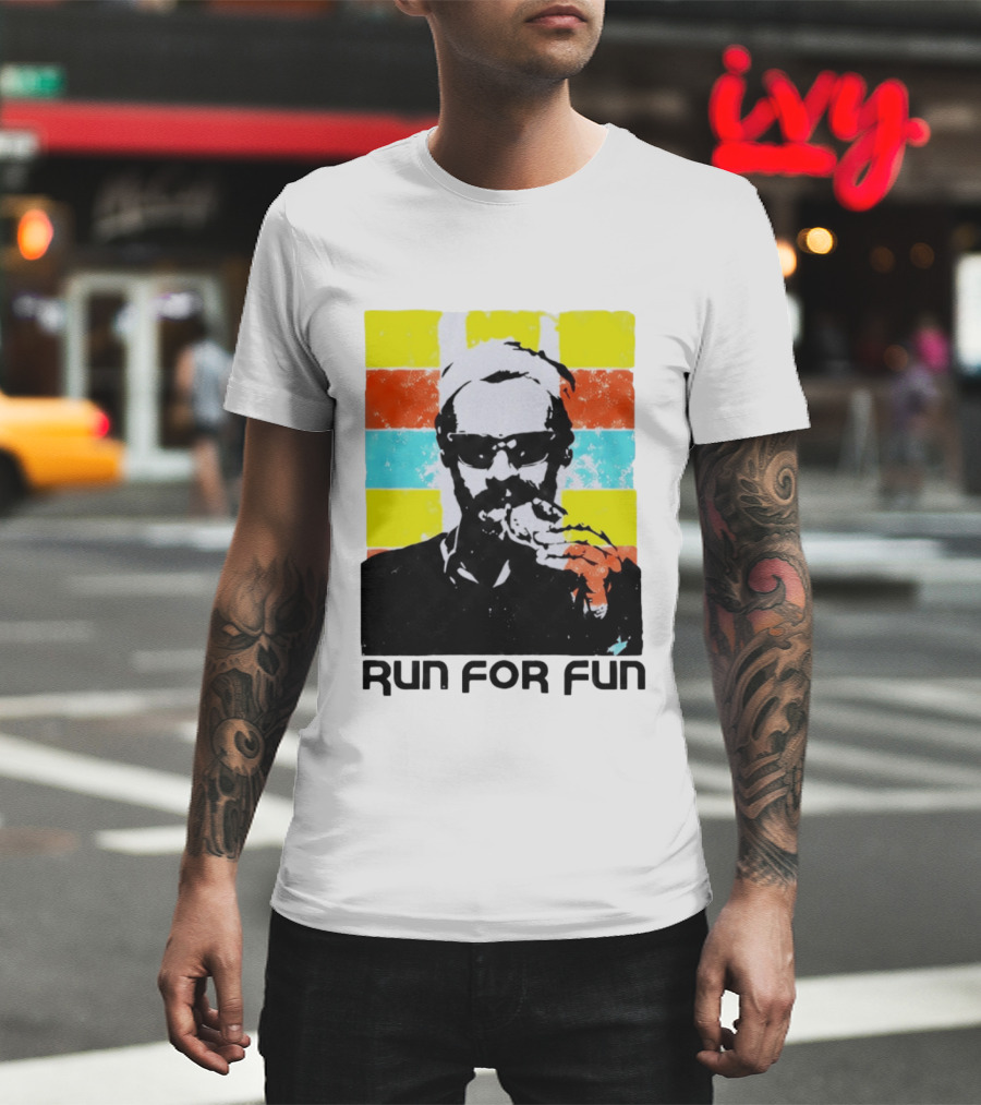 Together Tour Amsterdam Run For Fun 2026 Icon With Sunglasses Eating Pizza T-Shirt
