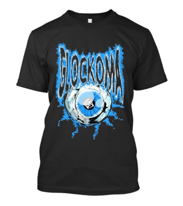 Key Glock Glockoma Eyeball Blue Splash T-Shirt