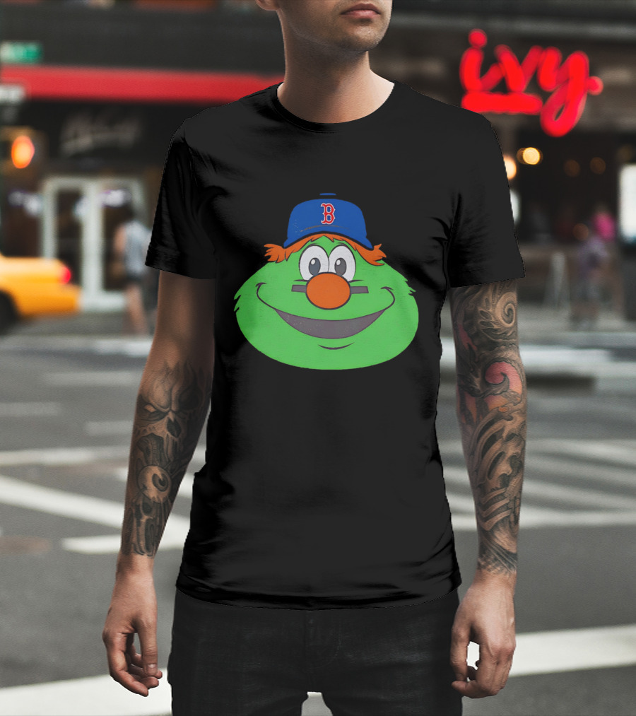 Boston Red Sox Wally The Green Monster Big Face 2026 T-Shirt
