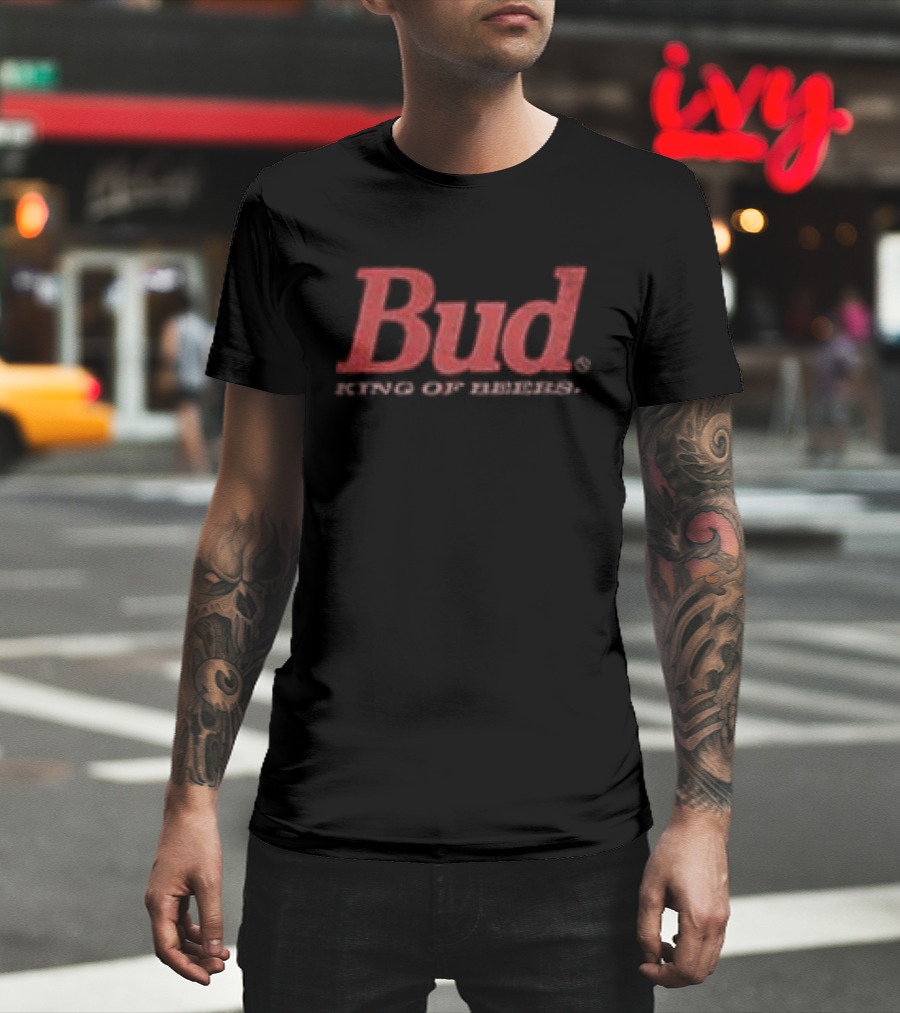 Budweiser Bud King Of Beers US Flag T-Shirt