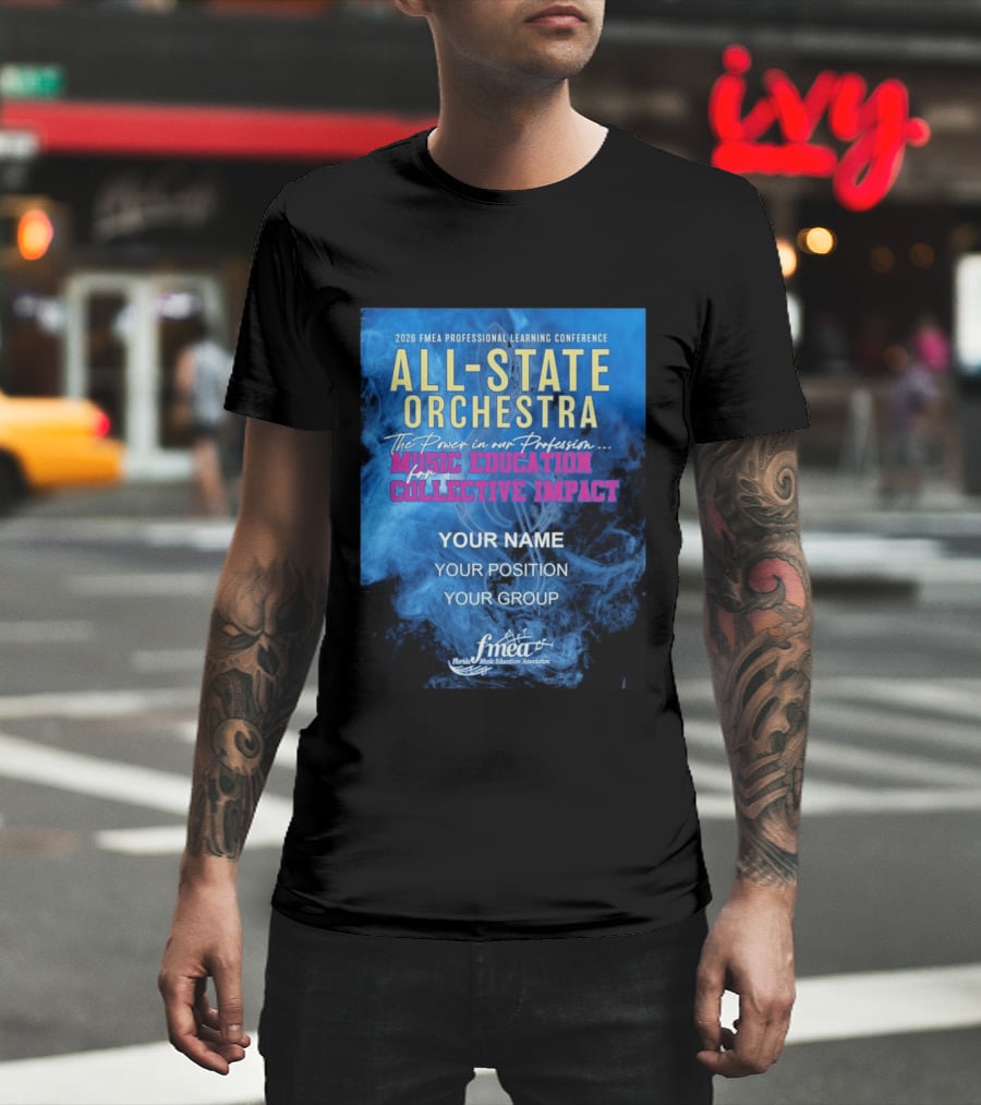 2026 FMEA Professional Learning Conference All State Orchestra Music Education For Collective Impact T-Shirt