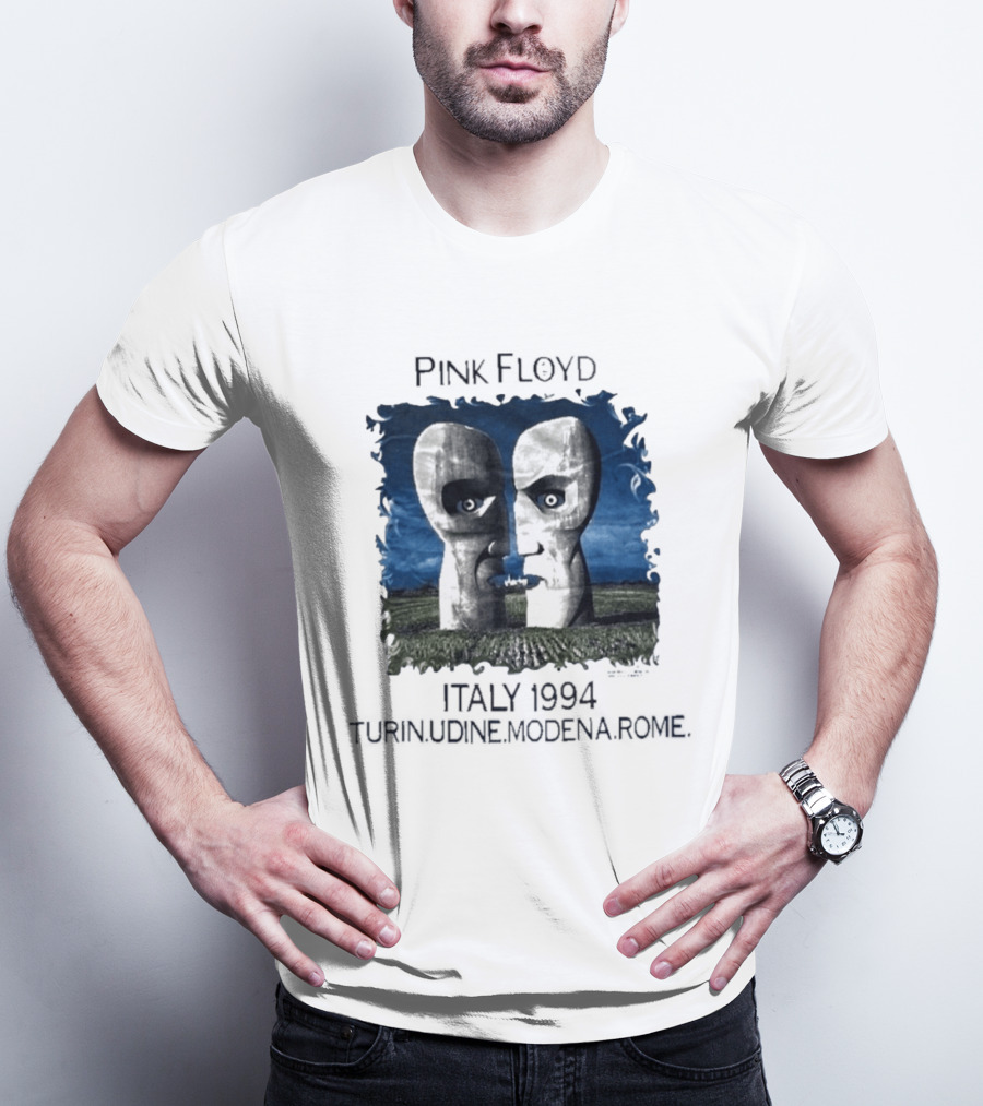 Pink Floyd Italy 1994 Turin Udine Modena Rome Faces T-Shirt