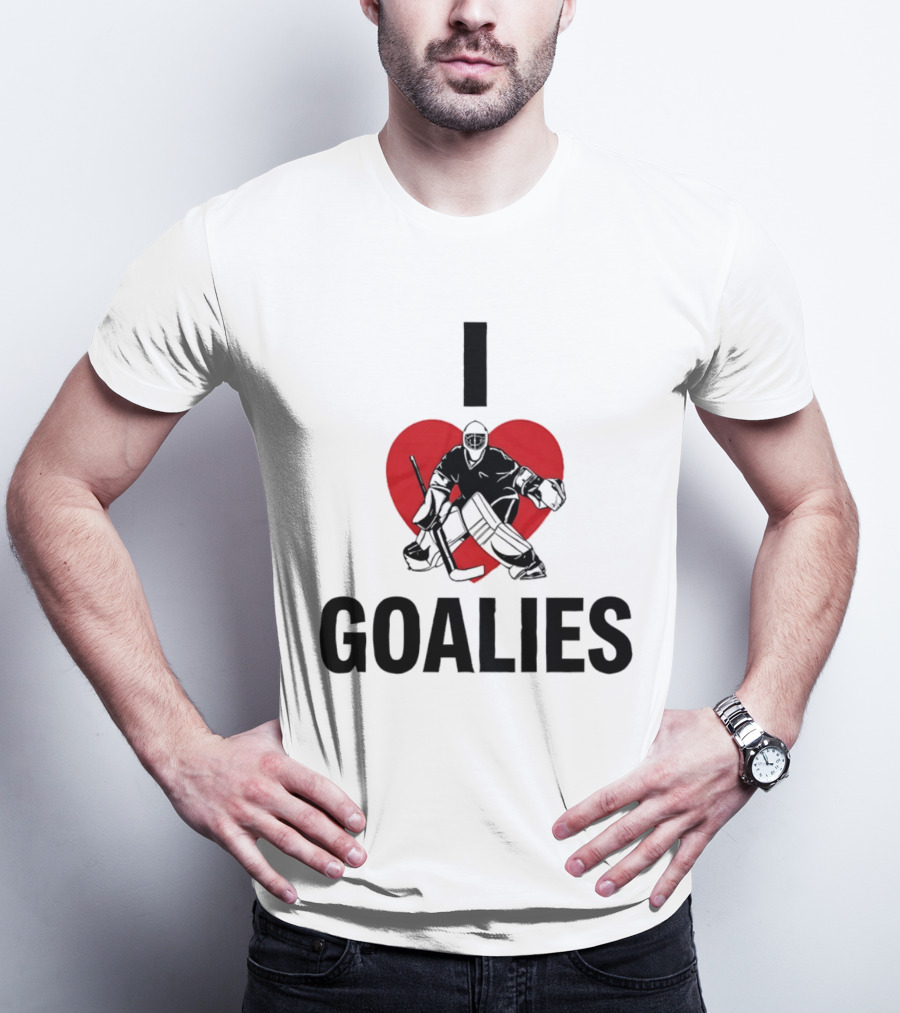 Dan Vladar Ice Hockey I Love Goalies Philadelphia Flyers T-Shirt