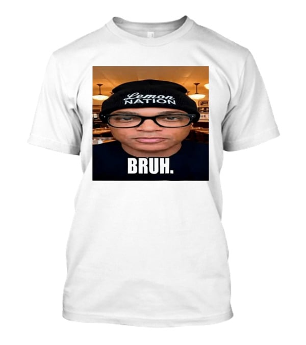 Lemon Nation Beanie Glasses Meme Bruh T-Shirt