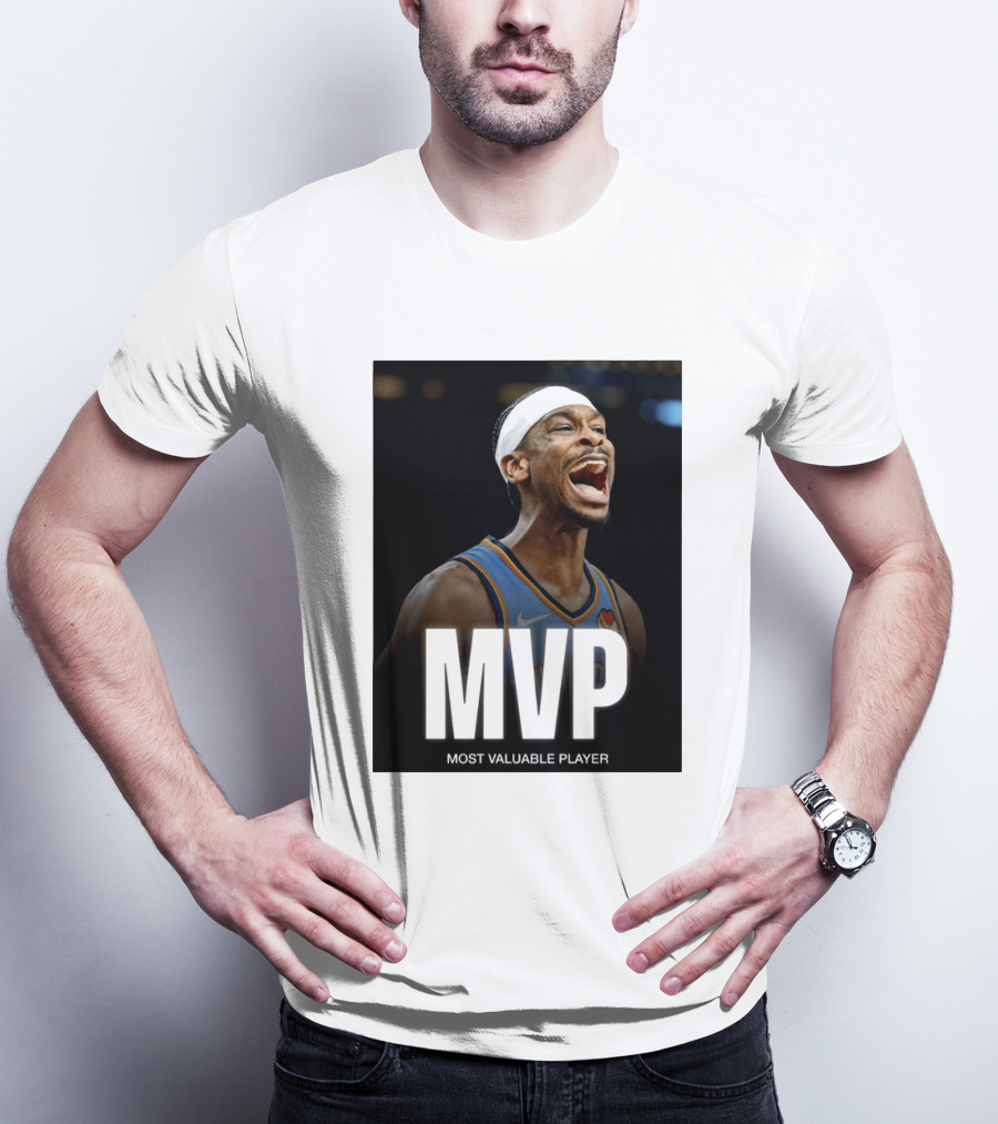 Shai Gilgeous Alexander MVP Most Valuable Player OKC Thunder Celebration T-Shirt