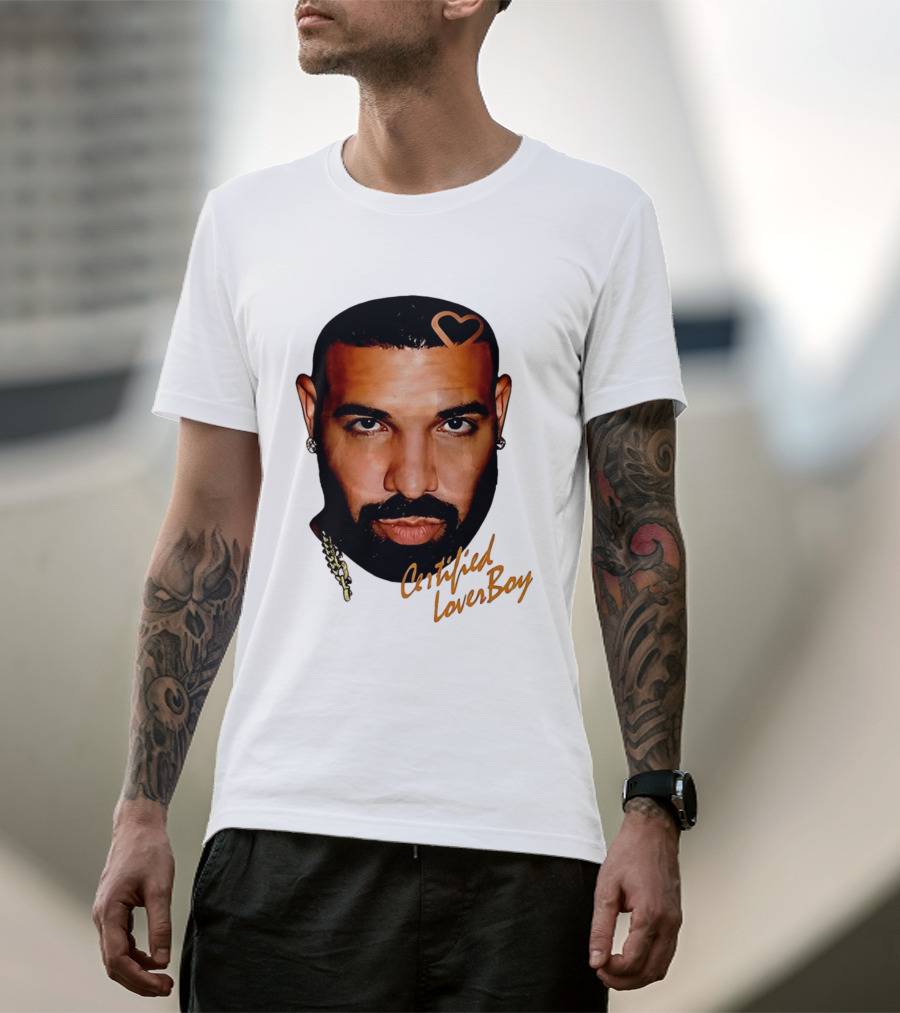 Drake Certified Lover Boy Heart Hair T-Shirt