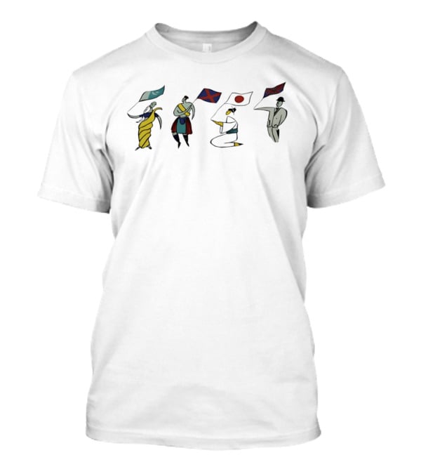 Kazimir Malevich Joan Miro United People Benetton Flag Figures Art Mix T-Shirt