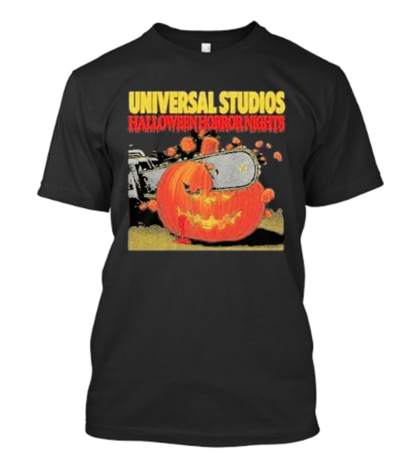 Universal Studios Halloween Horror Nights Pumpkin Chainsaw T-Shirt