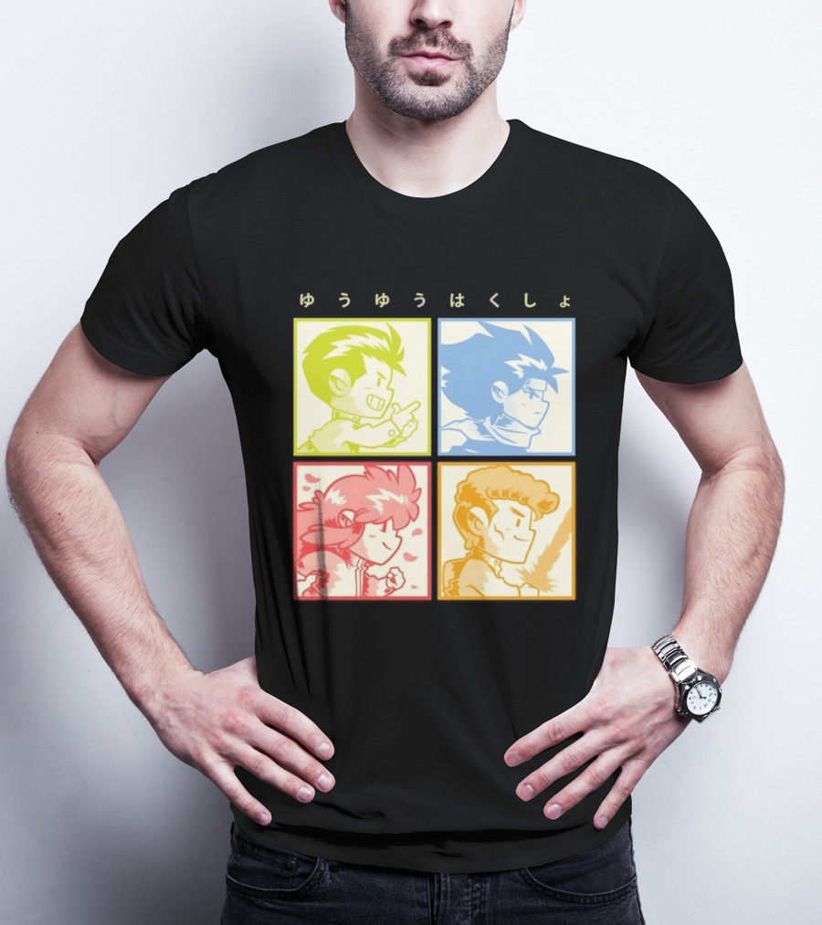 YuYu Hakusho Anime Characters Japanese Manga Series T-Shirt