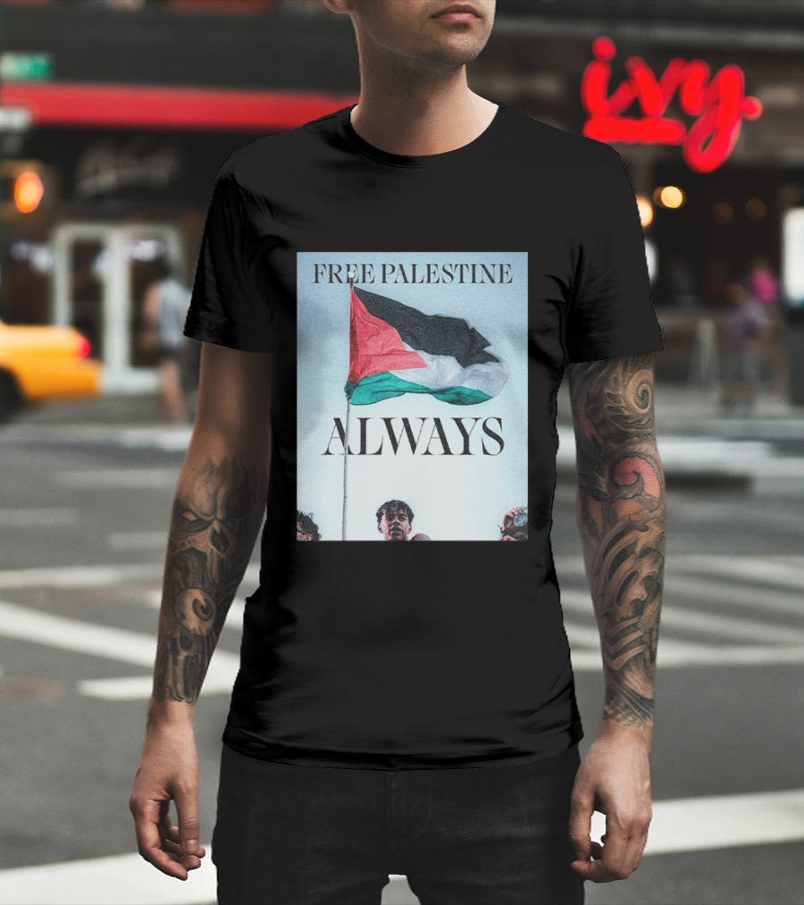 Barcelona FC Lamine Yamal Free Palestine Always Flag T-Shirt