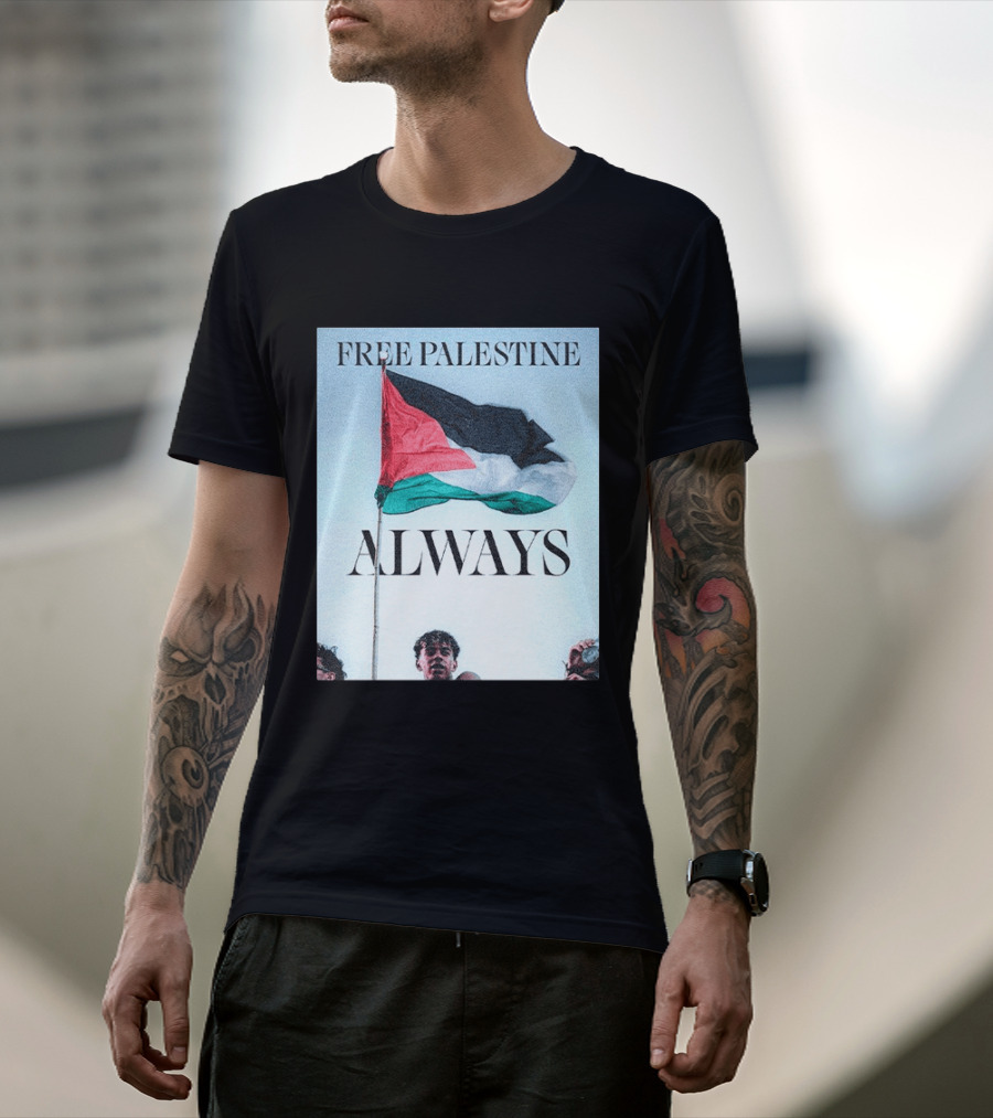 Barcelona FC Lamine Yamal Free Palestine Always Flag T-Shirt