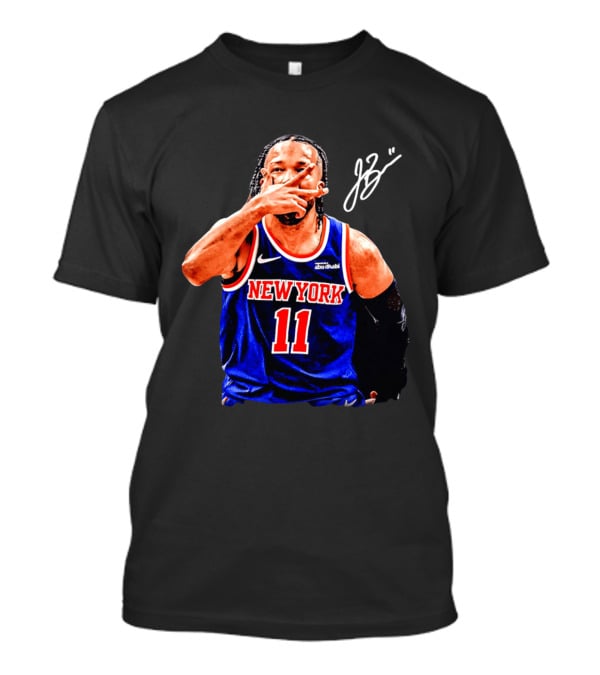 Jalen Brunson New York Knicks Jersey Number 11 Signature Series T-Shirt