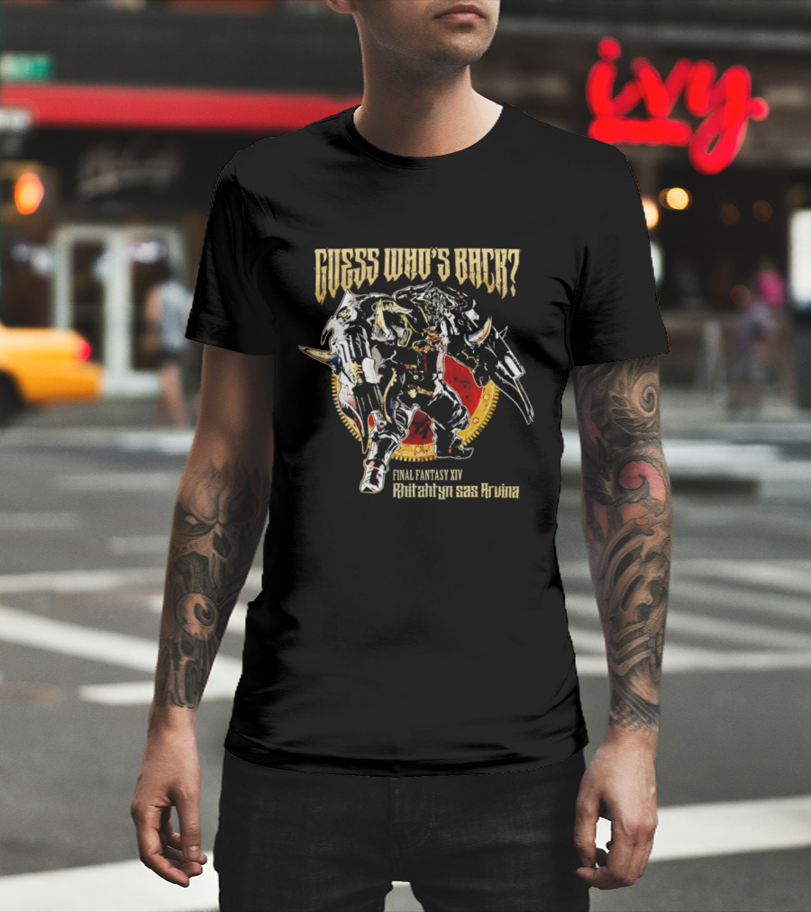 Final Fantasy XIV Pharaoh Akh Afah Amphitheatre Guess Who's Back T-Shirt