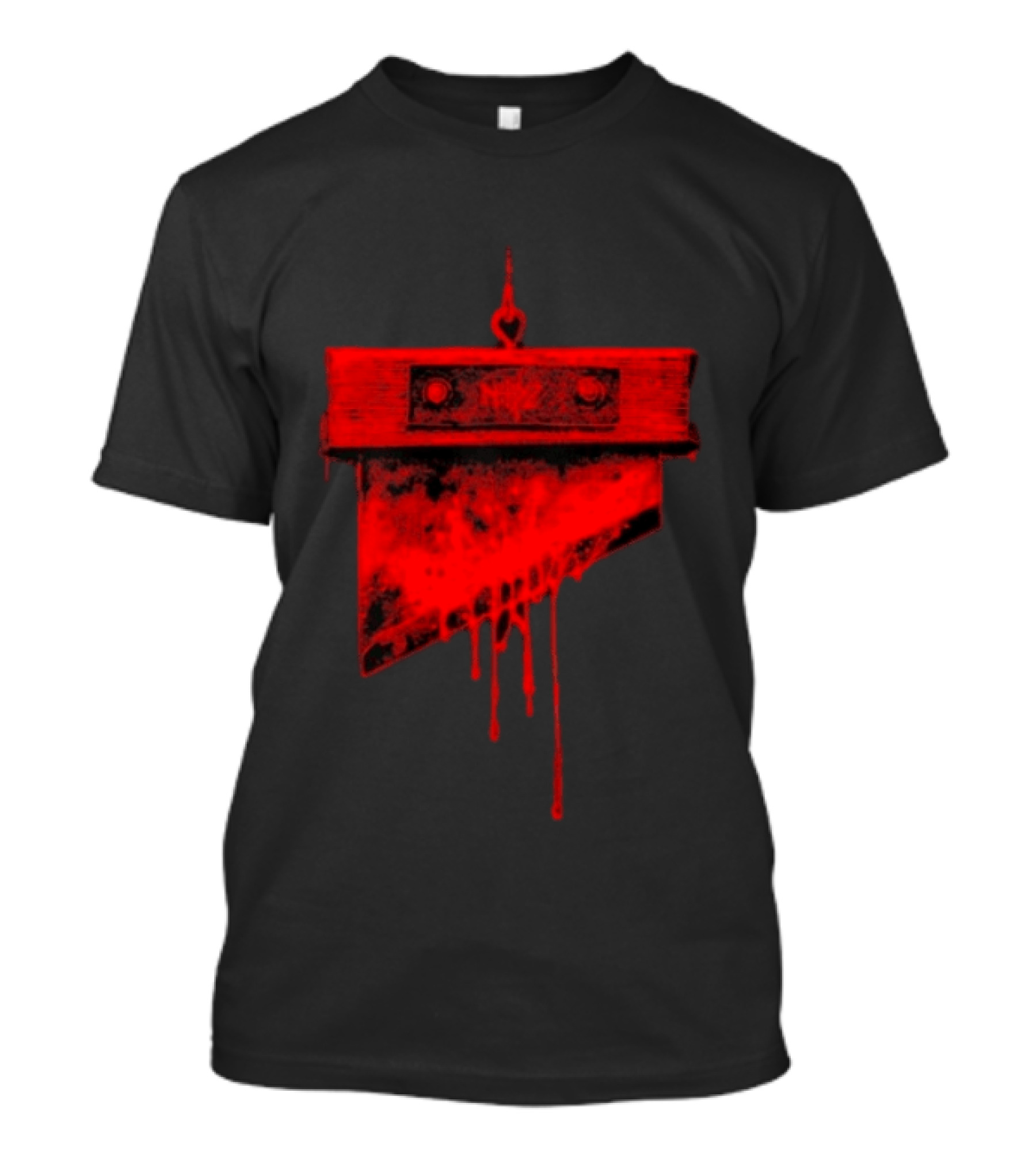 Noyz Narcos Italian Horror Story Ghigliottina Blood Dripping Guillotine T-Shirt