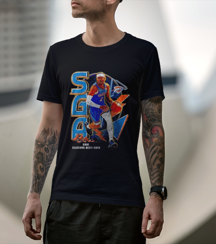 Oklahoma City Thunder Shai Gilgeous Alexander SGA MVP OKC T-Shirt