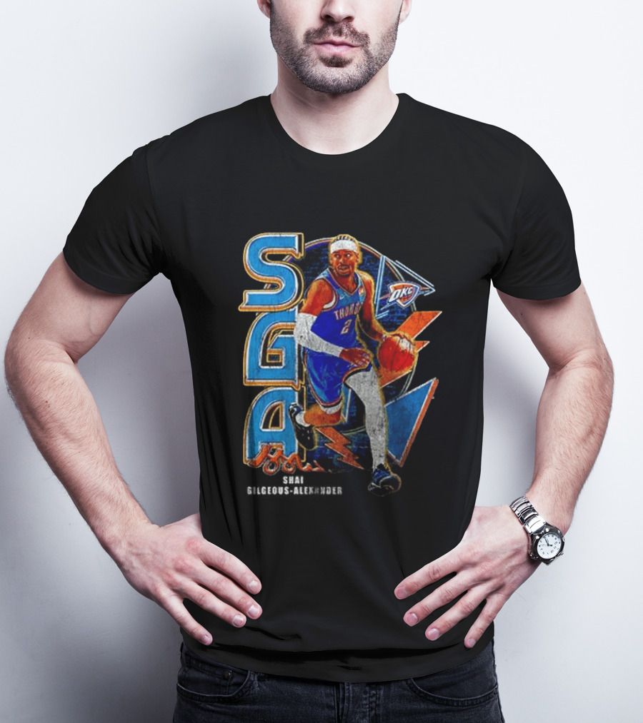 Oklahoma City Thunder Shai Gilgeous Alexander SGA MVP OKC T-Shirt