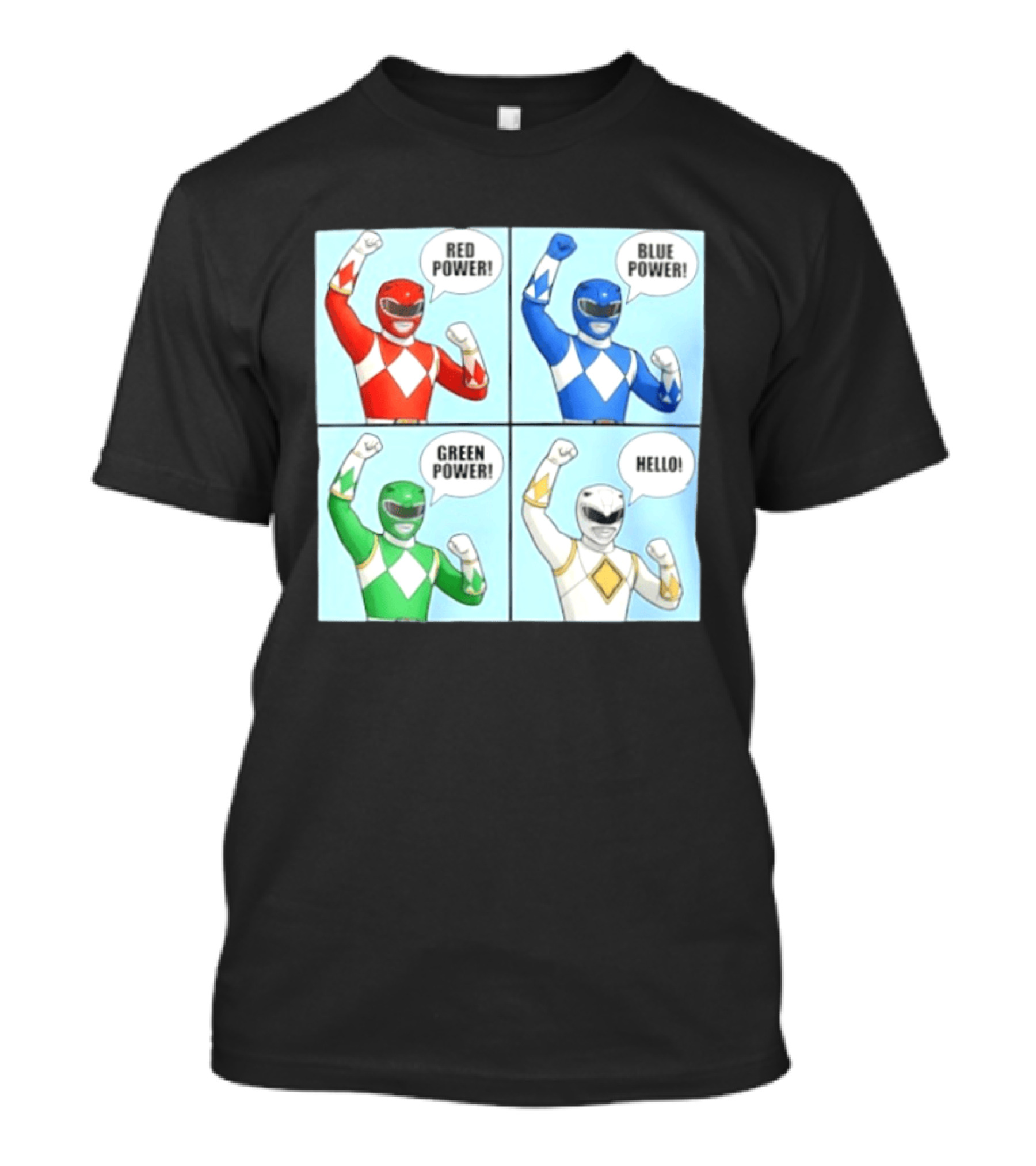 Red Power Blue Power Green Power Hello Rangers T-Shirt