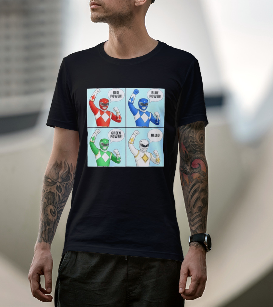 Red Power Blue Power Green Power Hello Rangers T-Shirt