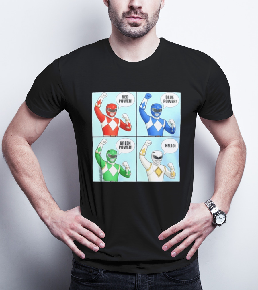 Red Power Blue Power Green Power Hello Rangers T-Shirt
