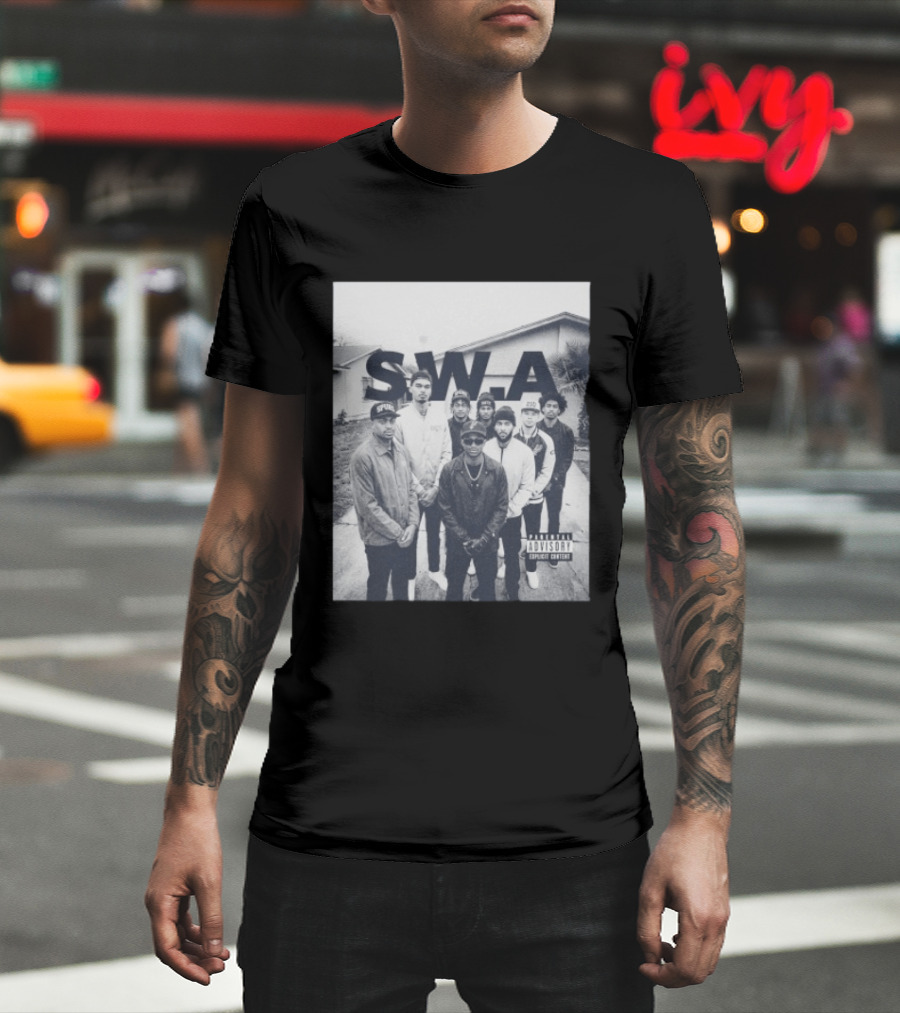 S.W.A San Antonio Spurs NBA Team Photo Iconic Streetwear T-Shirt
