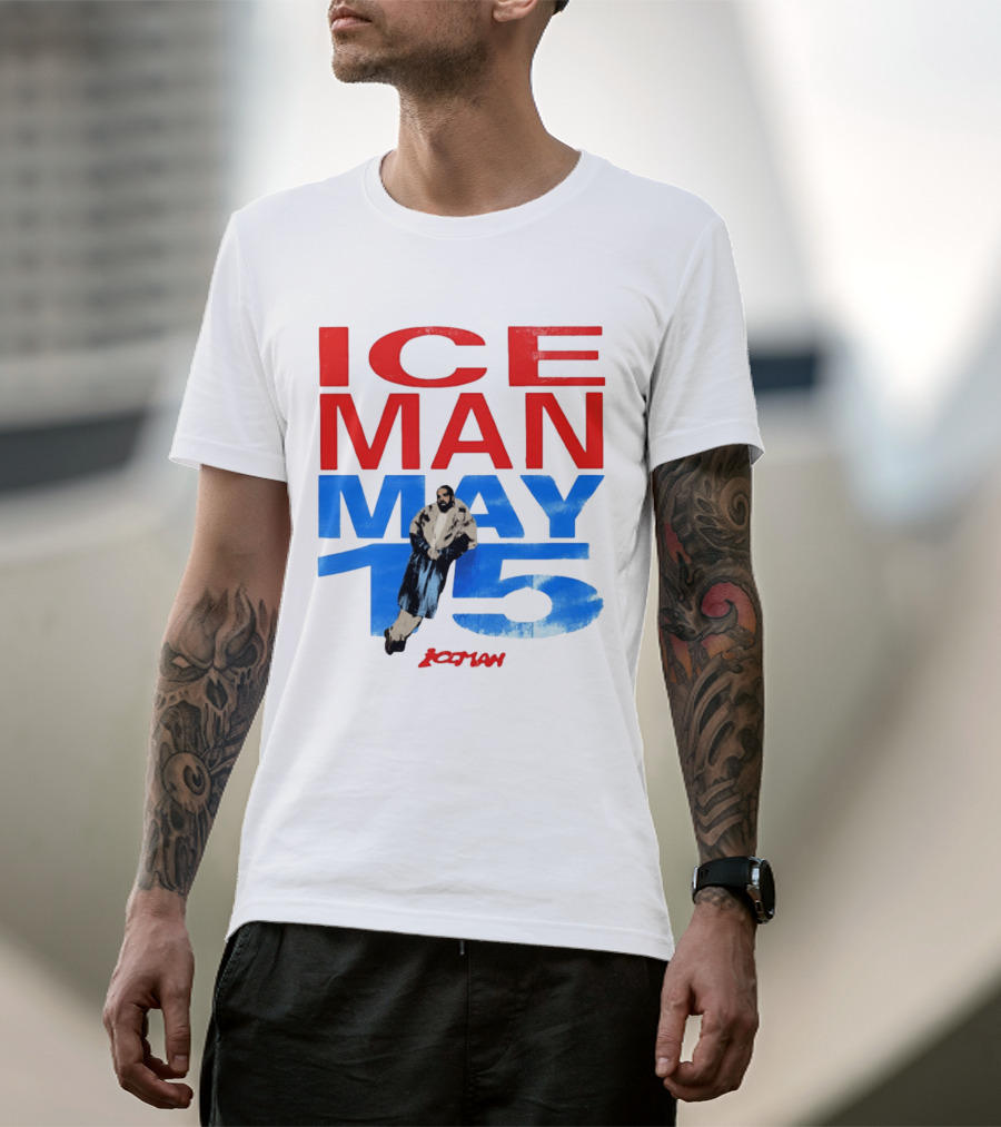Drake Iceman May 15 Blue Red Styling 2026 Album Cover T-Shirt