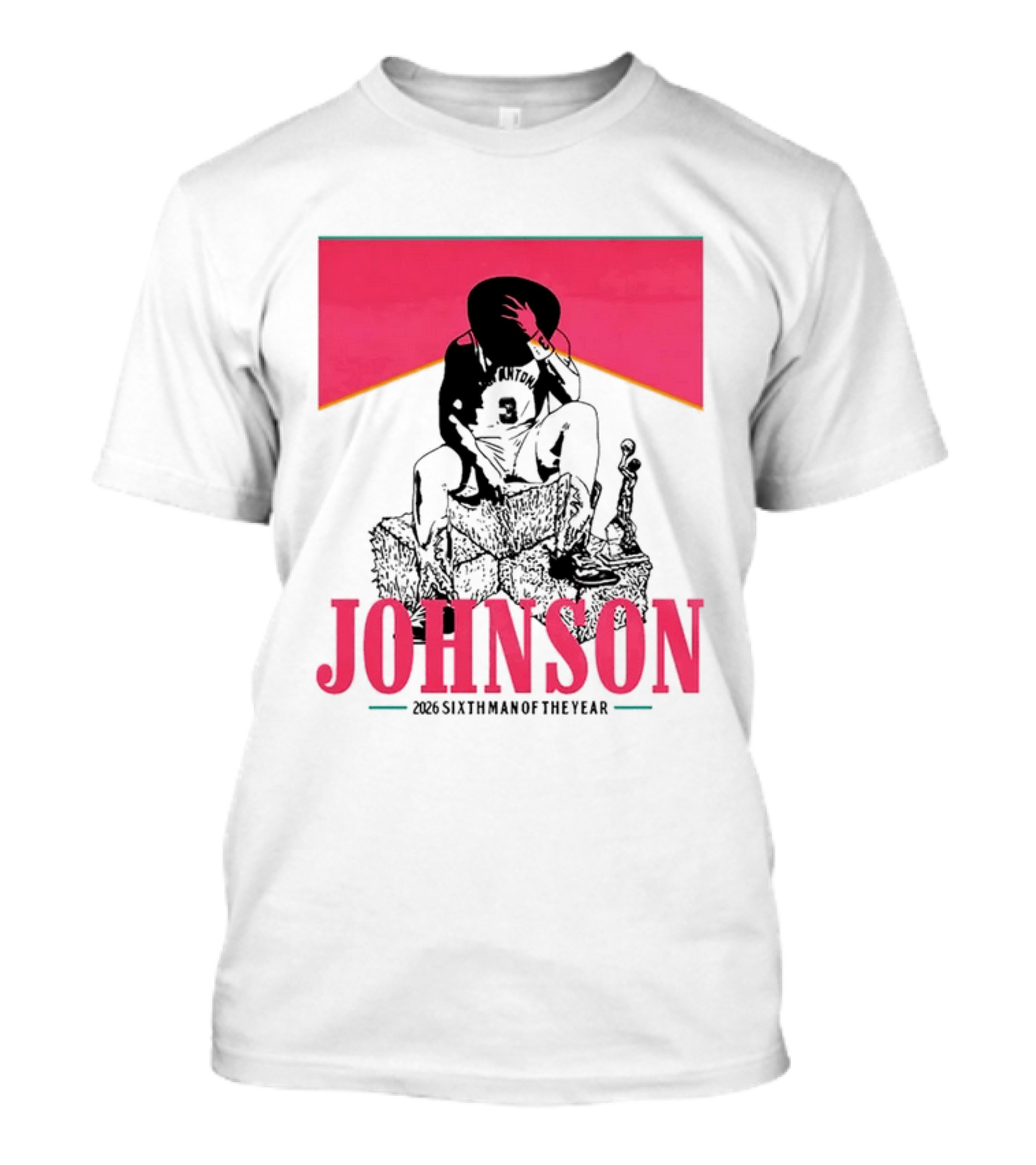 San Antonio Spurs 26 Johnson 2023 Sixth Man Of The Year T-Shirt