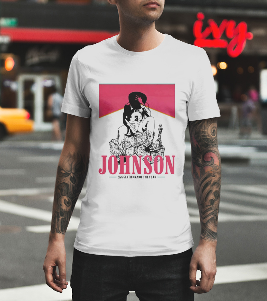 San Antonio Spurs 26 Johnson 2023 Sixth Man Of The Year T-Shirt