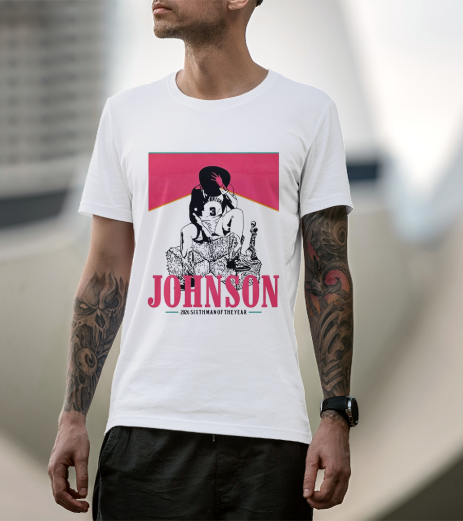 San Antonio Spurs 26 Johnson 2023 Sixth Man Of The Year T-Shirt