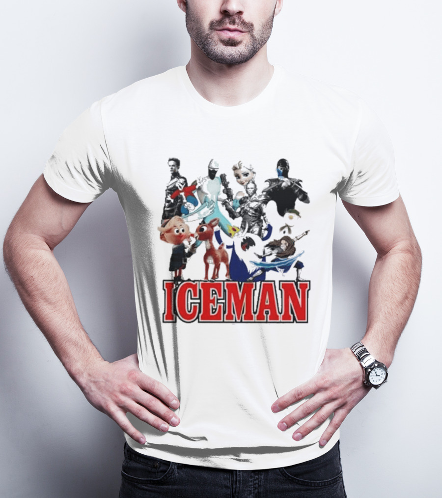 Secretclub Iceman Rudolph And Frosty Characters T-Shirt