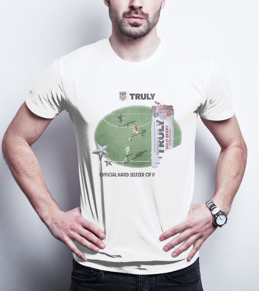 USA Truly Hard Seltzer Wild Berry Soccer Collaboration T-Shirt