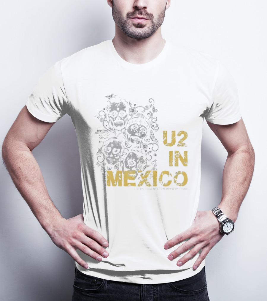 U2 In Mexico Día De Los Muertos Calavera T-Shirt