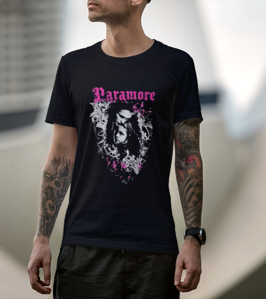 Twilight Edward Cullen Bella Swan Paramore Floral T-Shirt