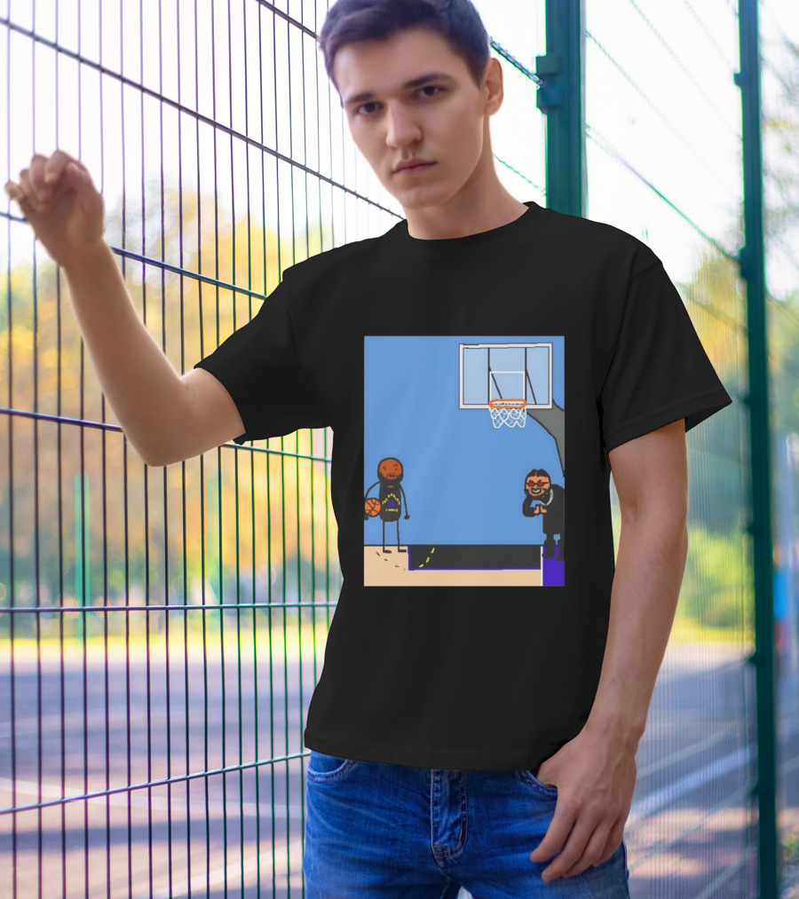 Villain Brooks Vs Dillon Brooks Basketball Humor Phoenix Suns Sketch T-Shirt
