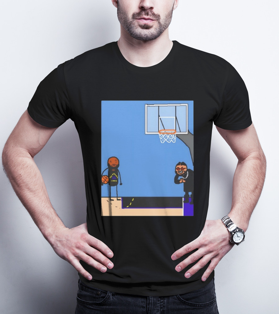 Villain Brooks Vs Dillon Brooks Basketball Humor Phoenix Suns Sketch T-Shirt