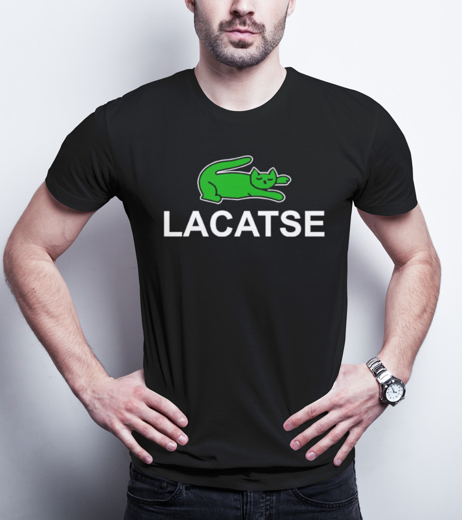Lacatse Green Cat T-Shirt