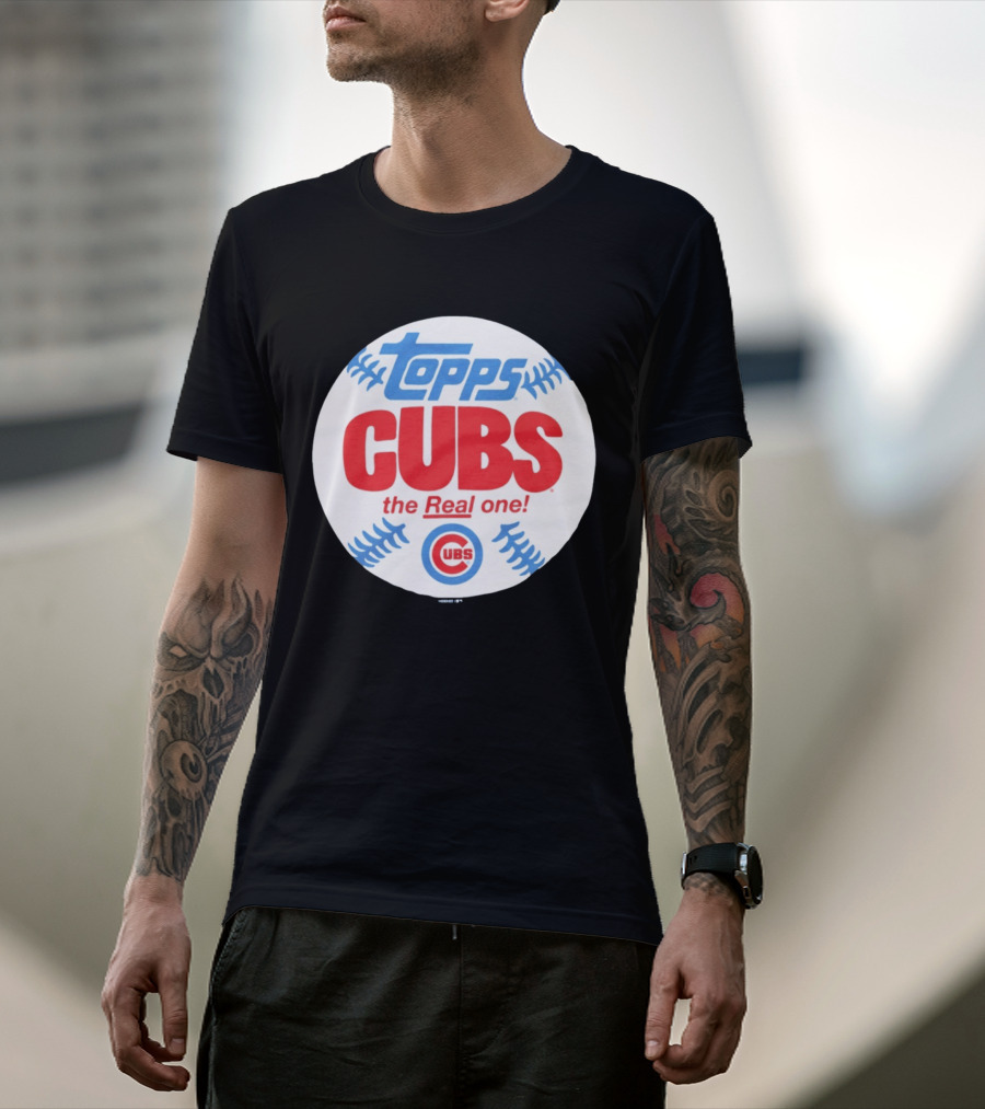 Topps Cubs The Real One Chicago Baseball T-Shirt