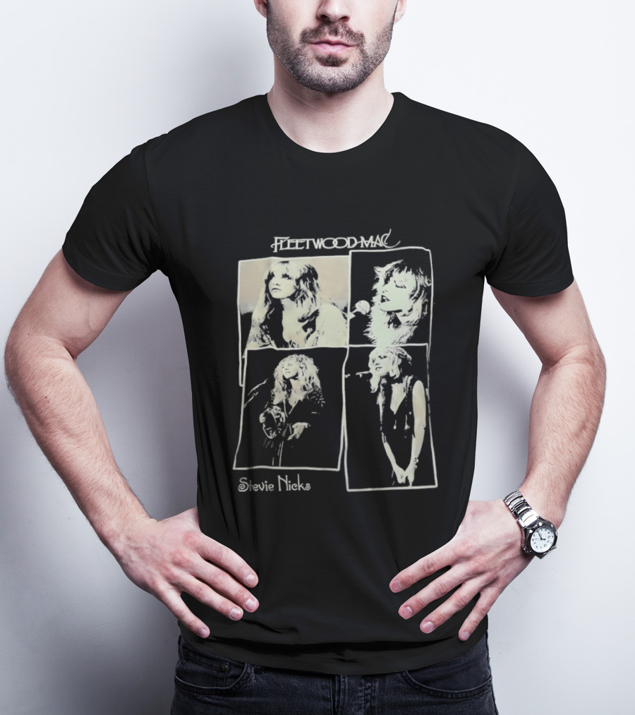Fleetwood Mac Stevie Nicks Vintage Collage T-Shirt