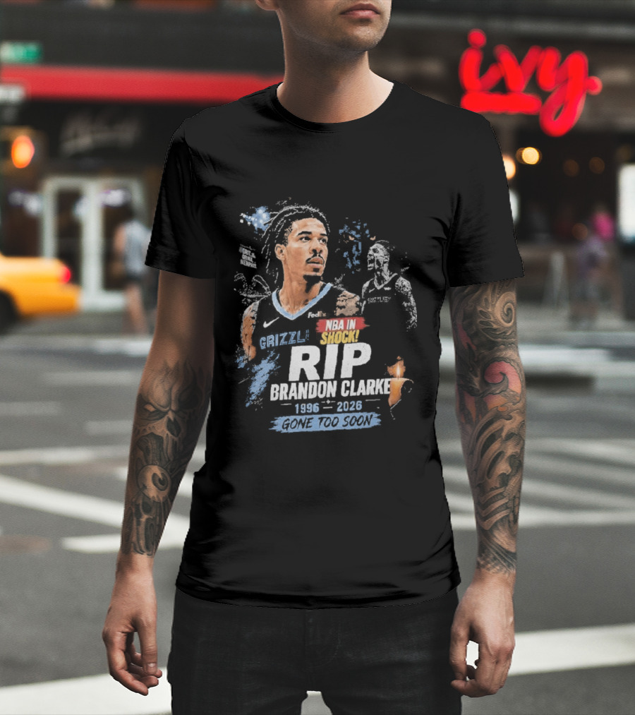 Original NBA In Memory Rest In Peace Brandon Clarke 1996 2026 T-Shirt