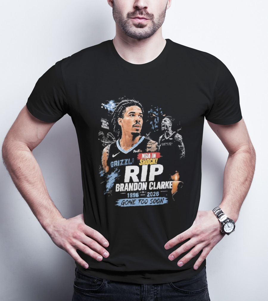 Original NBA In Memory Rest In Peace Brandon Clarke 1996 2026 T-Shirt