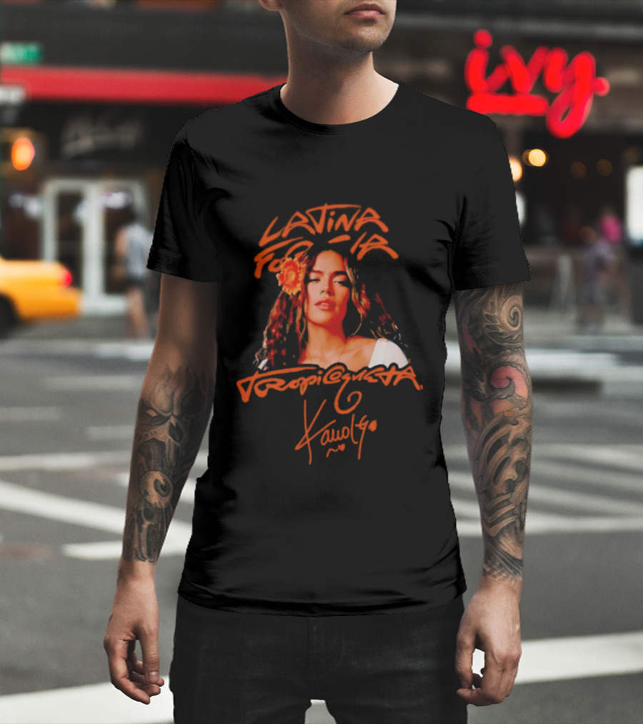 Latina Por El Mundo Tropiquesa Karol G T-Shirt