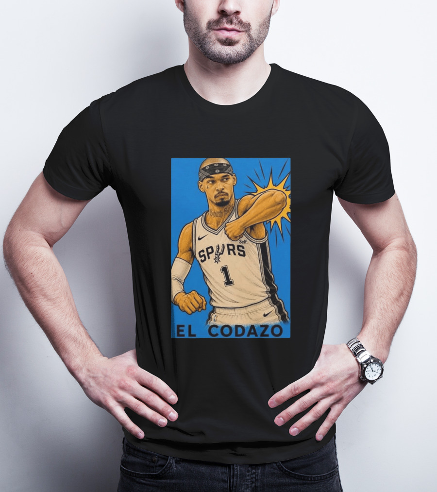 San Antonio Spurs El Codazo Victor Wembanyama Basketball Self T-Shirt